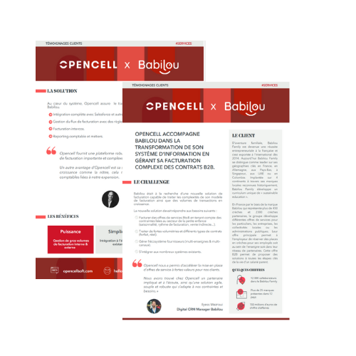 Business case Babilou x Opencell