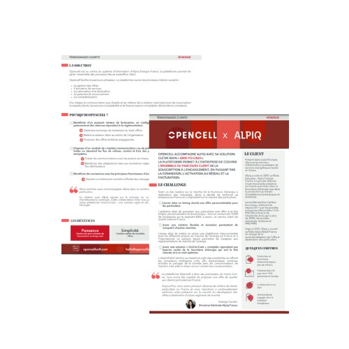 Business case Alpiq x Opencell